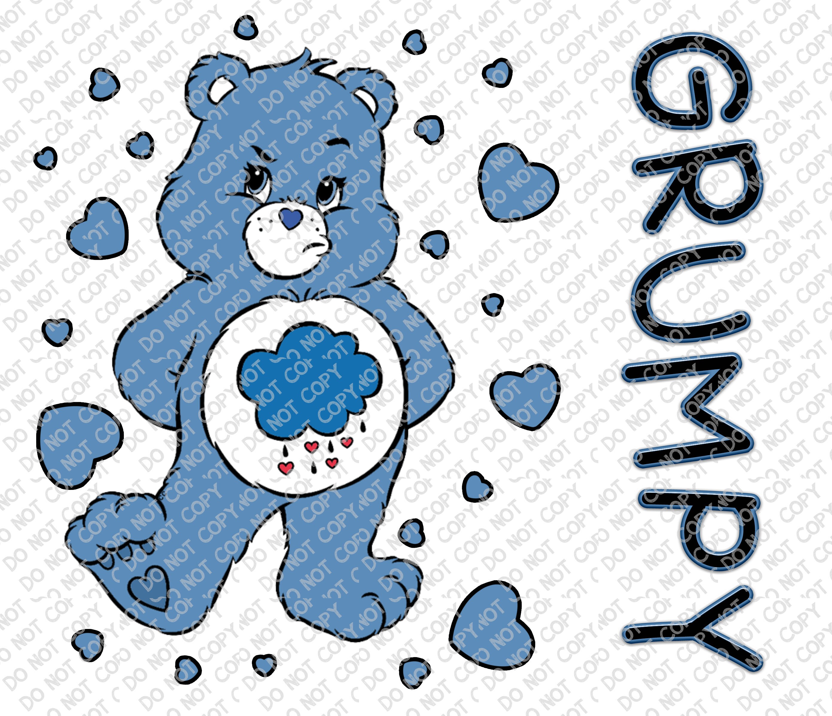 Grumpy Carebear 20oz Tumbler Wrap - Etsy