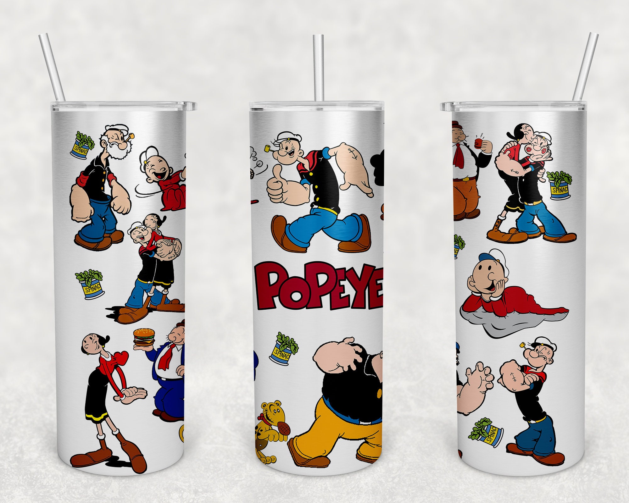 Popeye 20oz Tumbler Wrap - Etsy