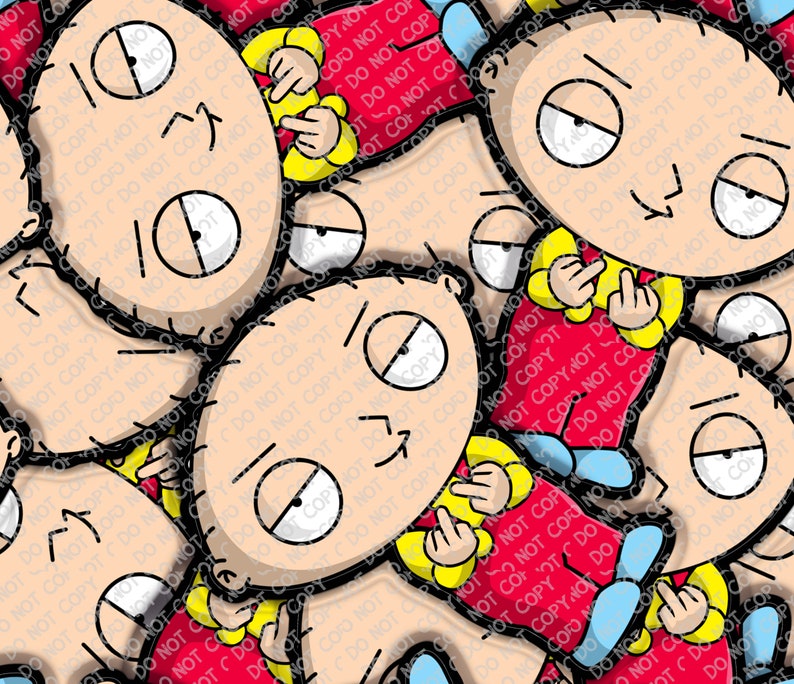 Middle Finger Stewie 20oz Tumbler Wrap - Etsy