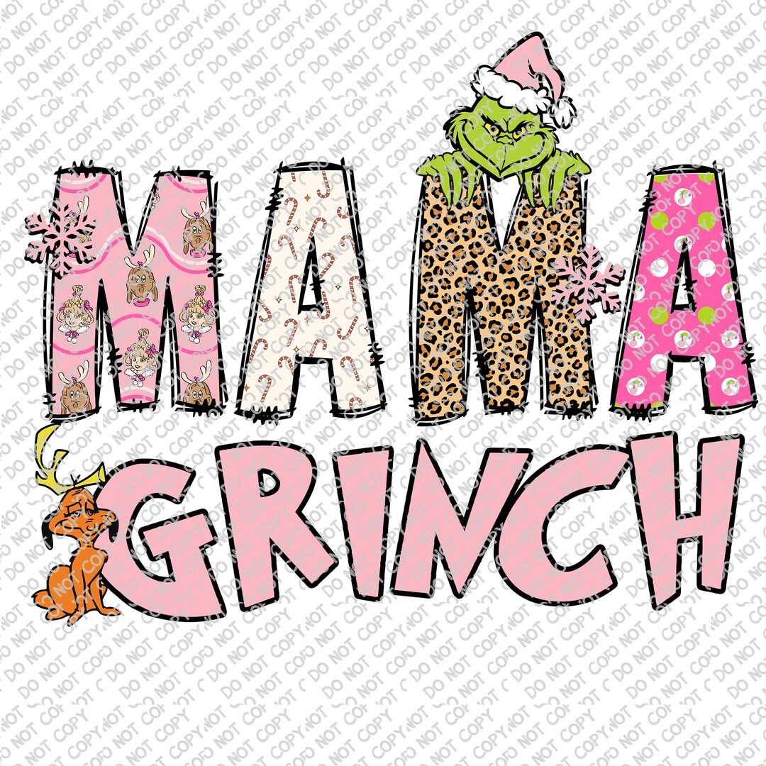 Mama Grinch Png - Etsy