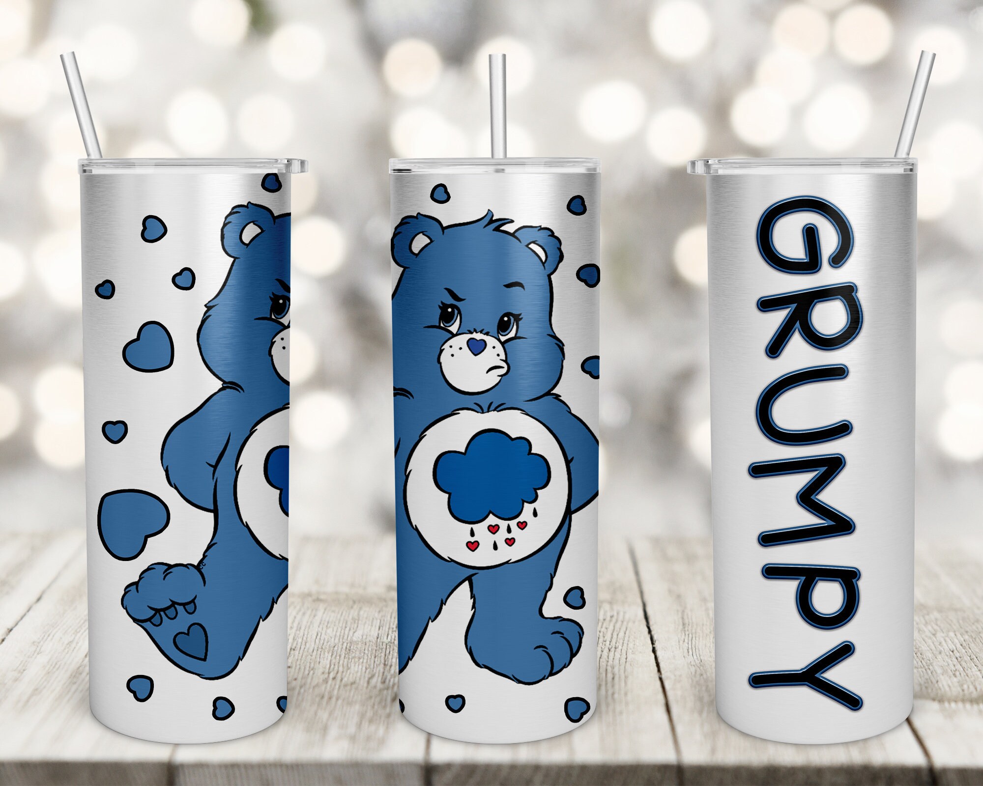 Grumpy Carebear 20oz Tumbler Wrap - Etsy