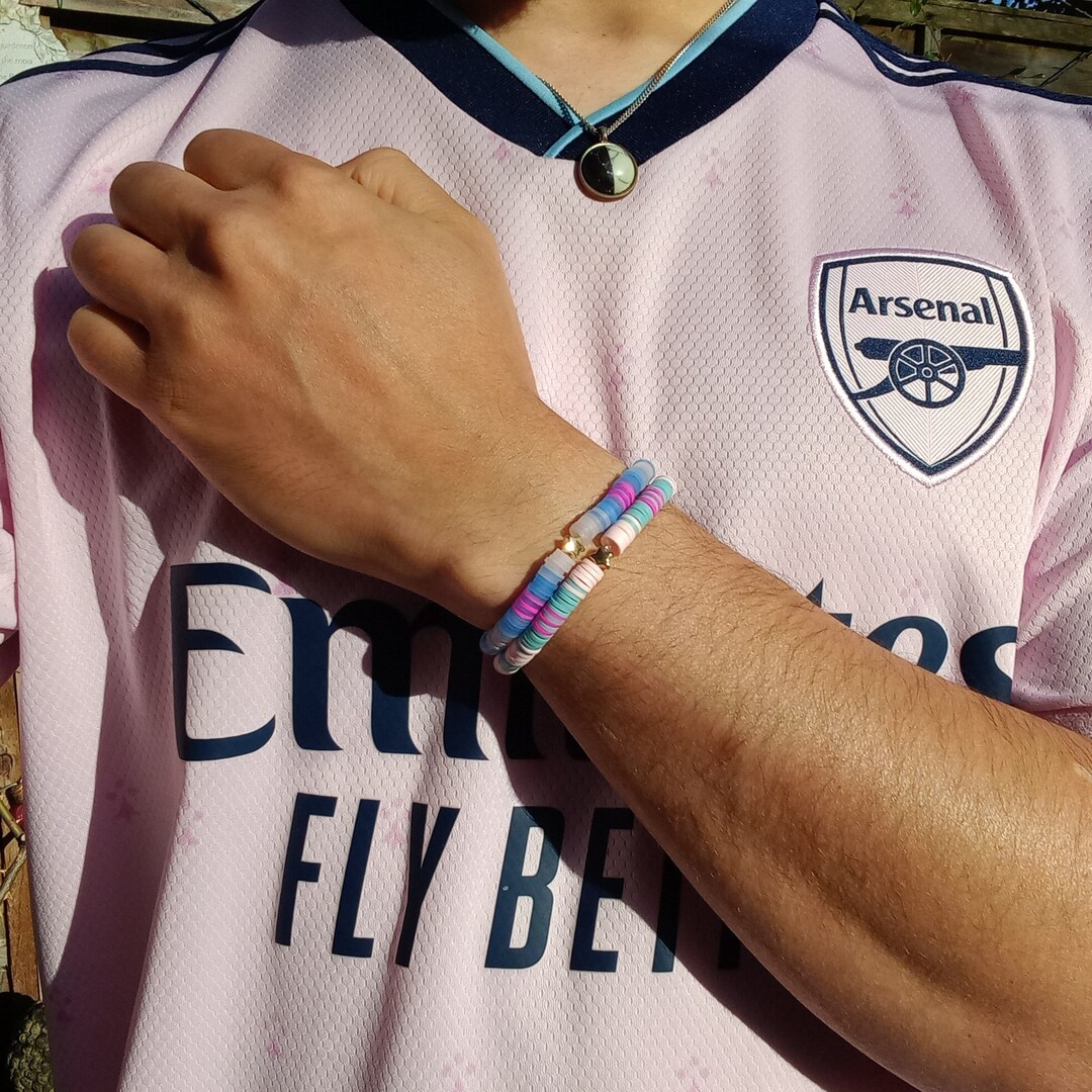 Arsenal FC Inspired Bracelet - Handmade Football Fan Jewellery ...