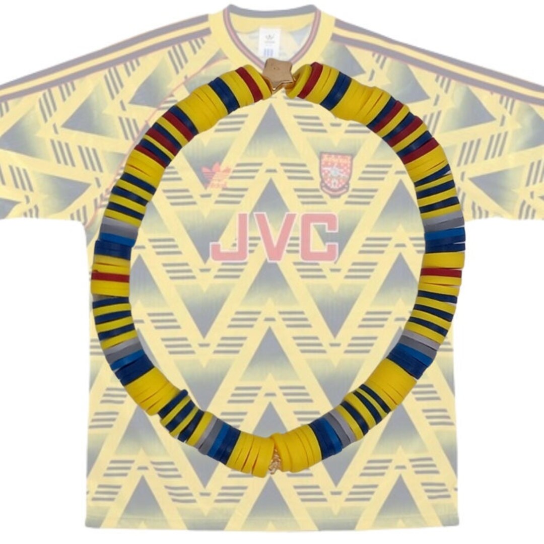 Arsenal FC Inspired Bracelet Handmade Football Fan Jewellery Retro 90's ...