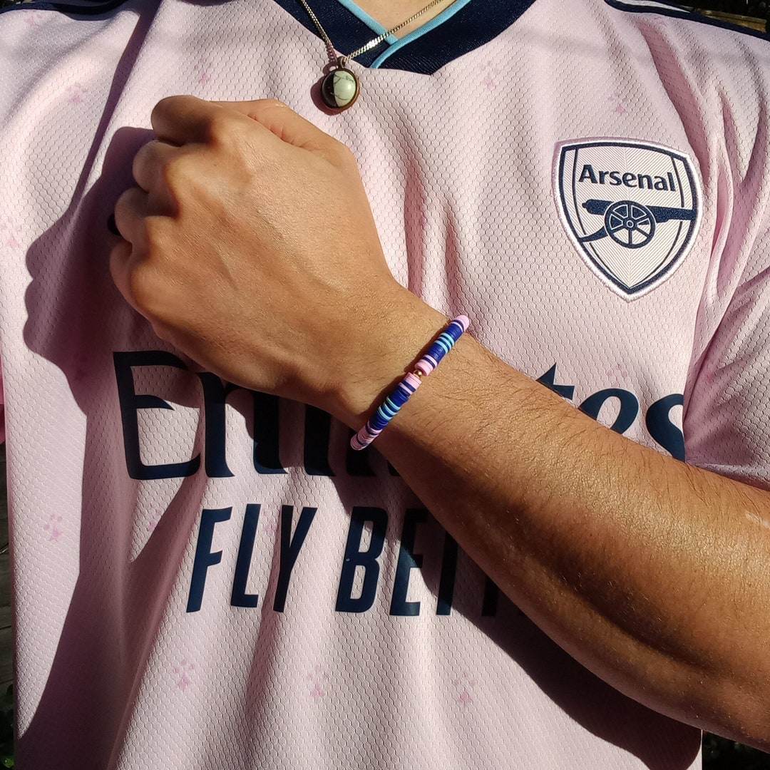 Arsenal FC Inspired Bracelet - Handmade Football Fan Jewellery ...