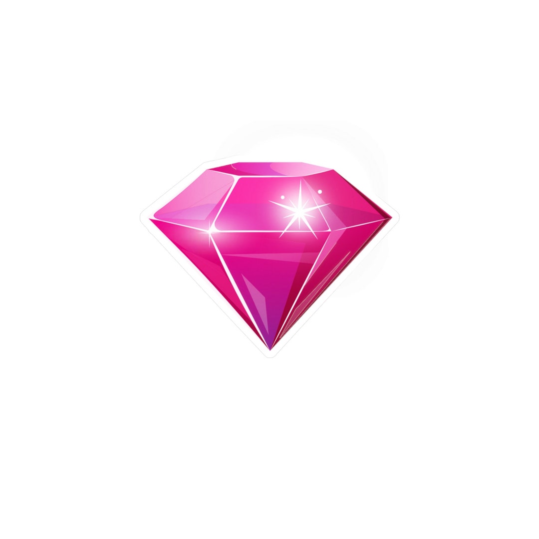 Pink Diamond Vinyl Decal - Etsy