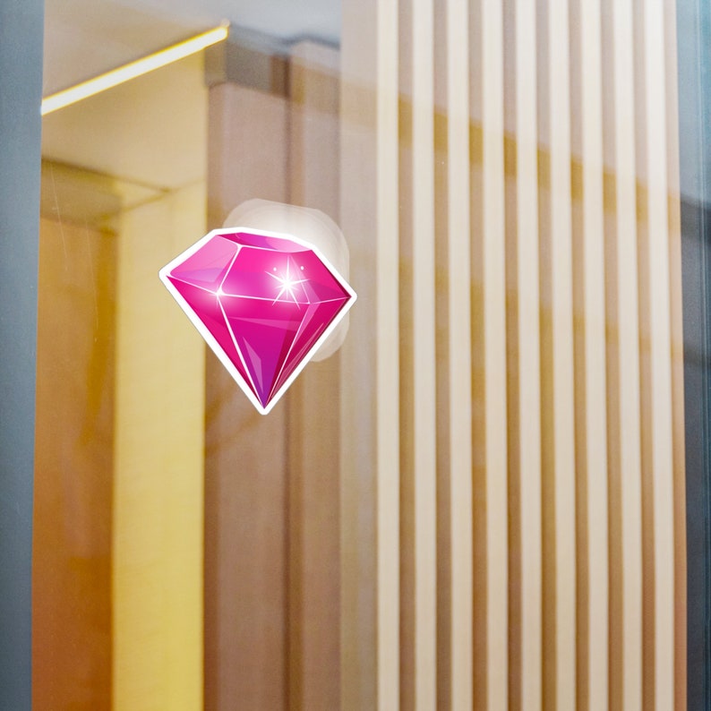 Pink Diamond Vinyl Decal - Etsy
