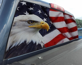 Thin Blue Line | Bald Eagle | Laptop Decal | Window Decal | American ...