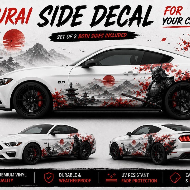 Japan Car Side Decal - Etsy