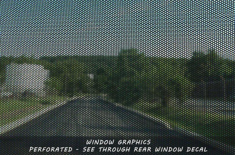 USA Map American Flag Rear Window Decal Universal Truck Back Window ...