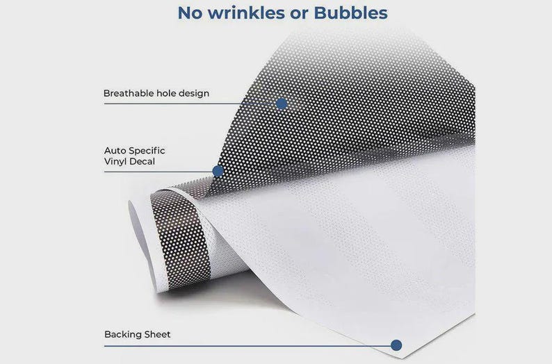 USA Map American Flag Rear Window Decal Universal Truck Back Window ...