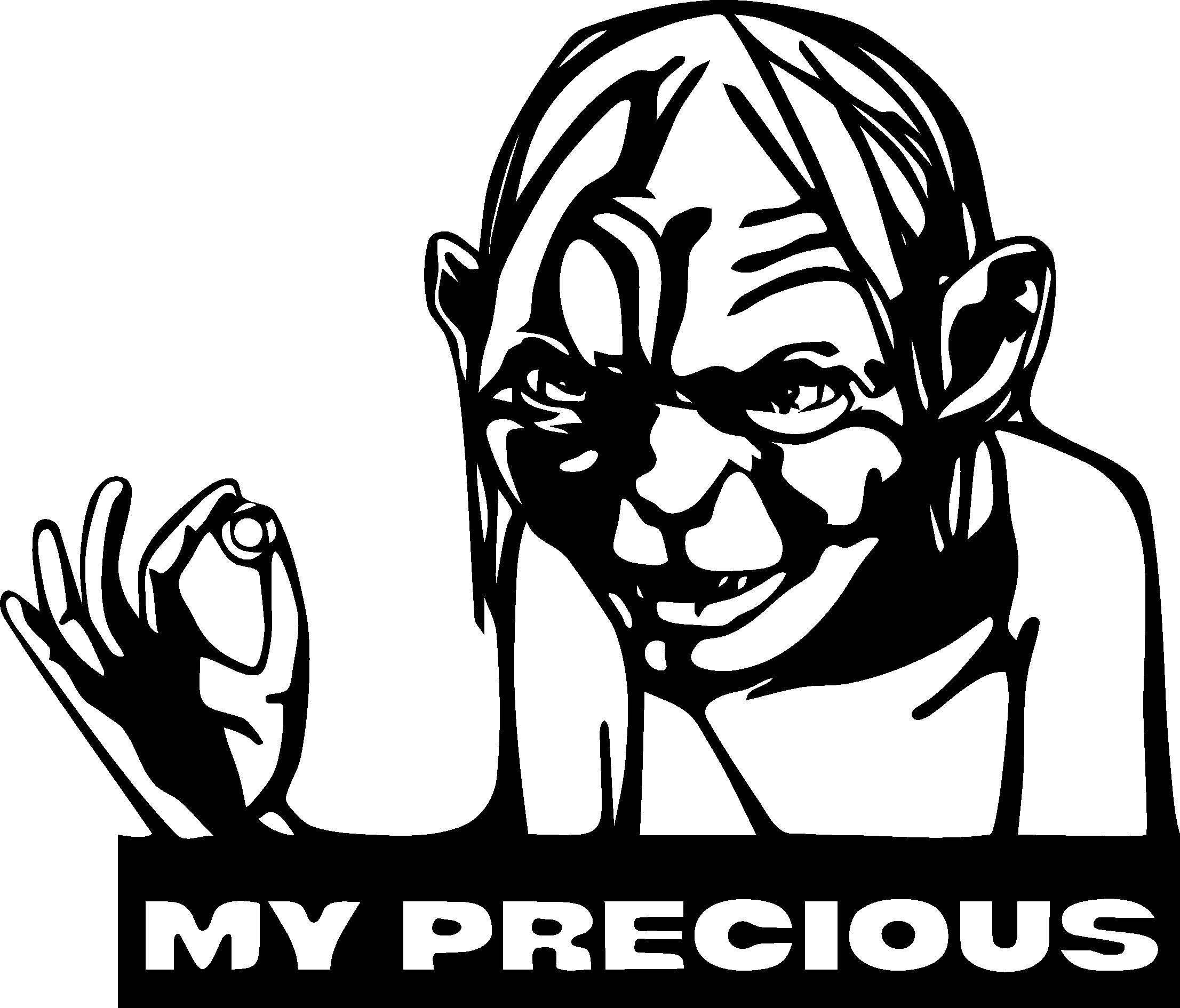 Gollum My Precious the Lord of the Rings Film Vinyl Decal - Etsy