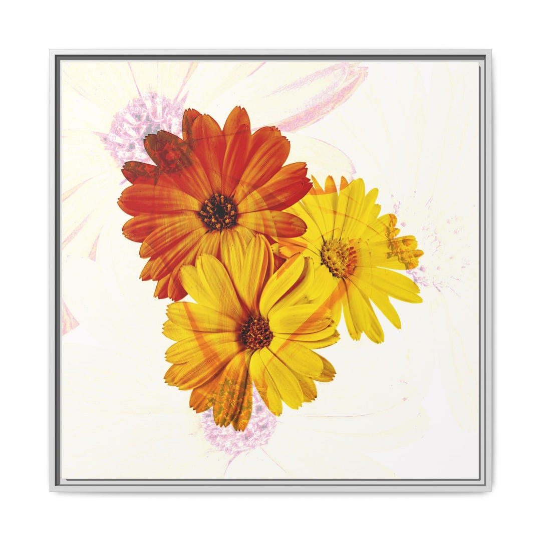 FLORAL Number 13" on Framed Canvas With American Box - Etsy