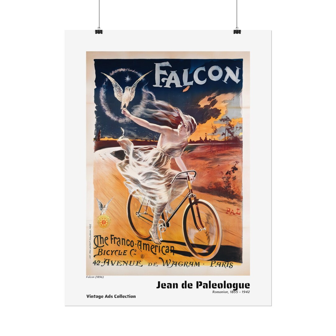 Falcon (1896) by Jean De Paleologue / Printed Poster - Vintage Ads ...