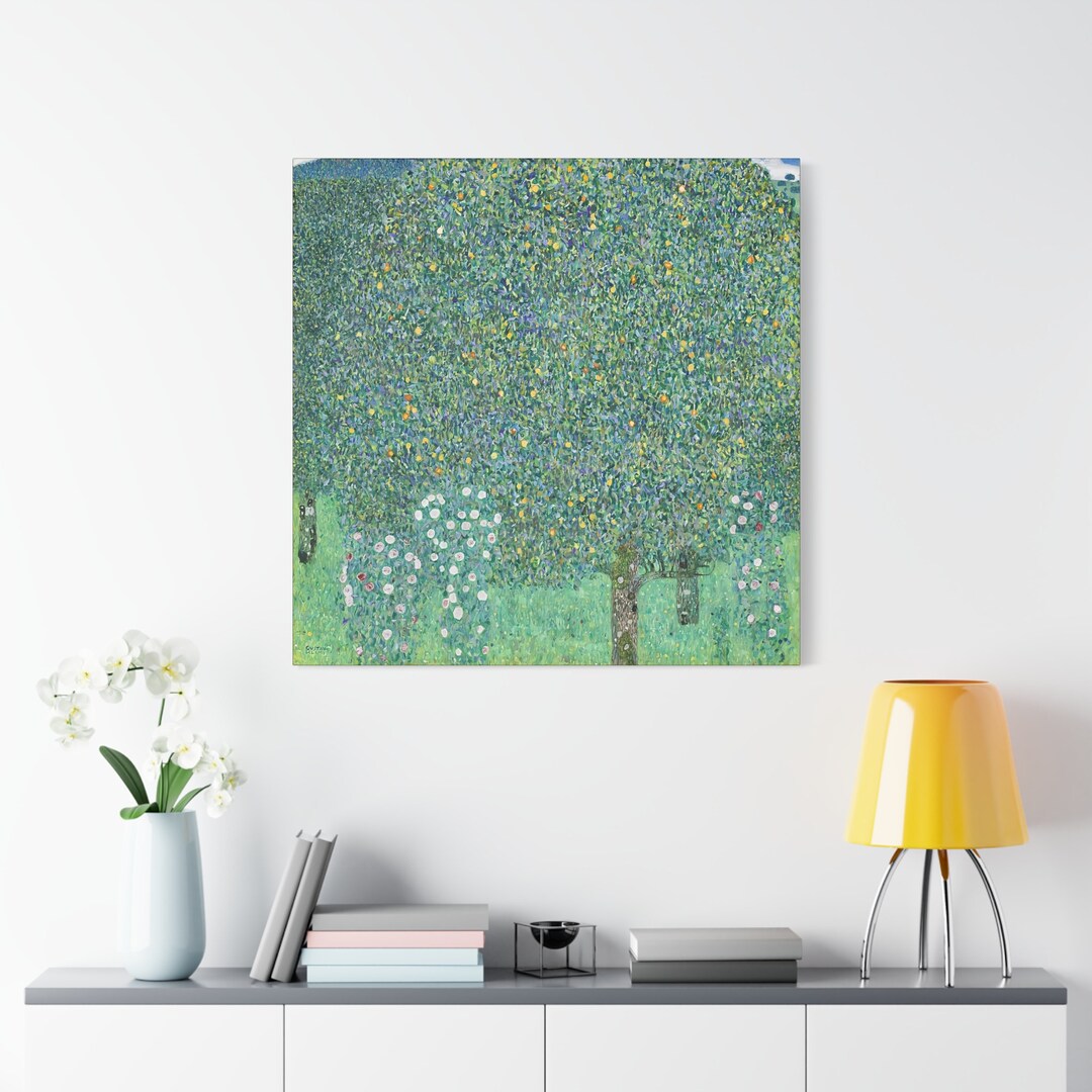 Rosebushes Under the Trees (circa 1905) by Gustav Klimt / Fine Art ...