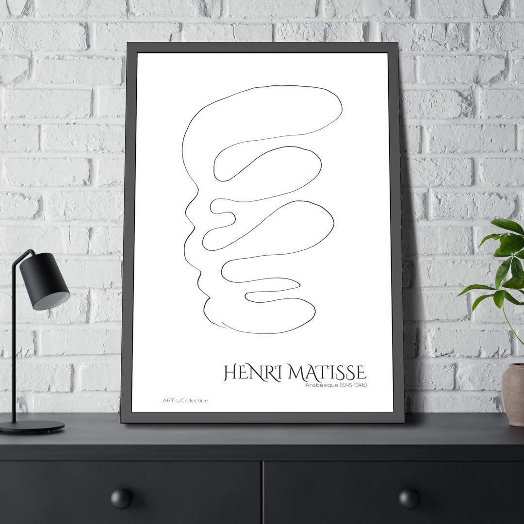 Arabesque (1945-1946)) by Henri Matisse / Affiche Encadrée série ART's ...
