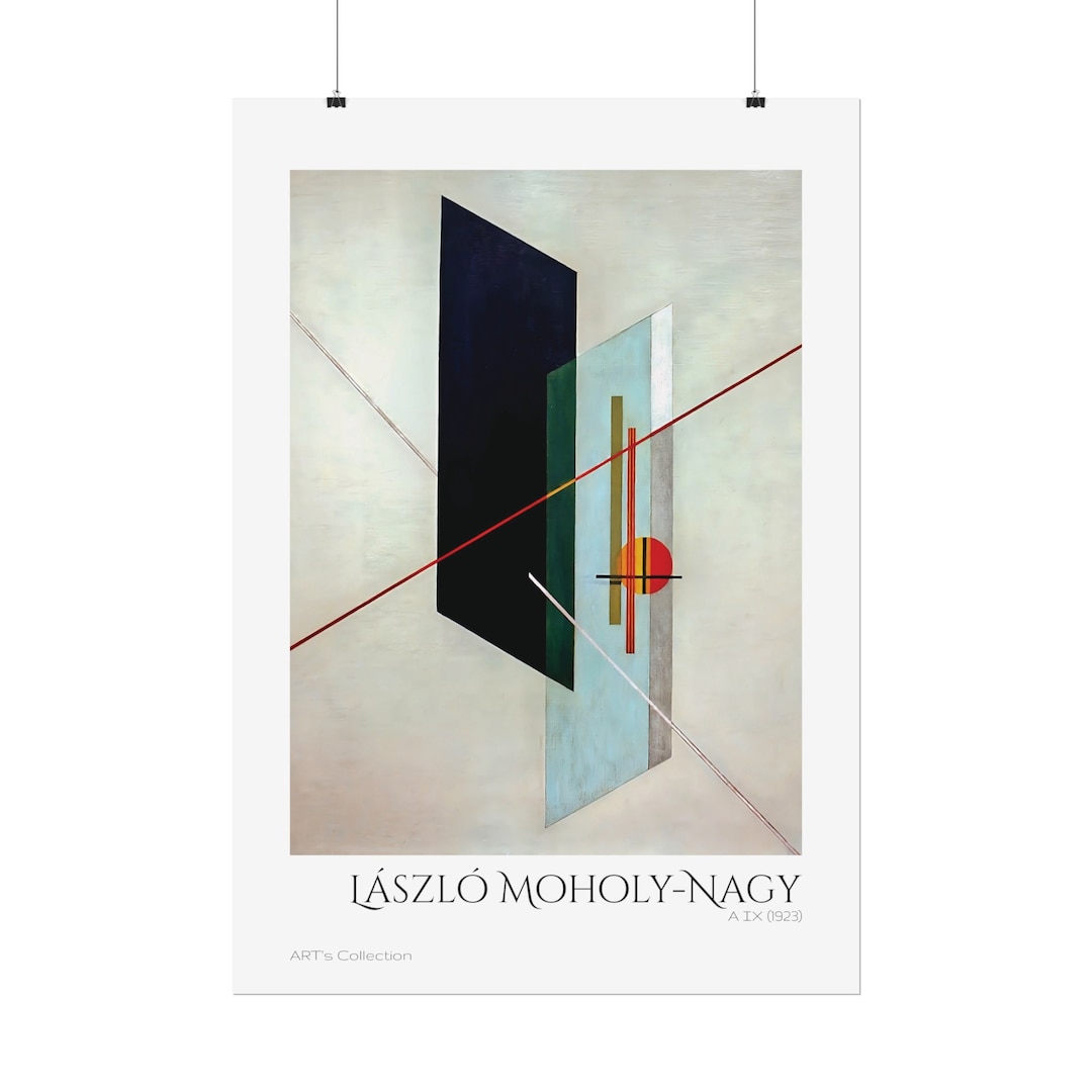 A IX (1923) by László Moholy-nagy / Poster - Art's Collection Series - Etsy