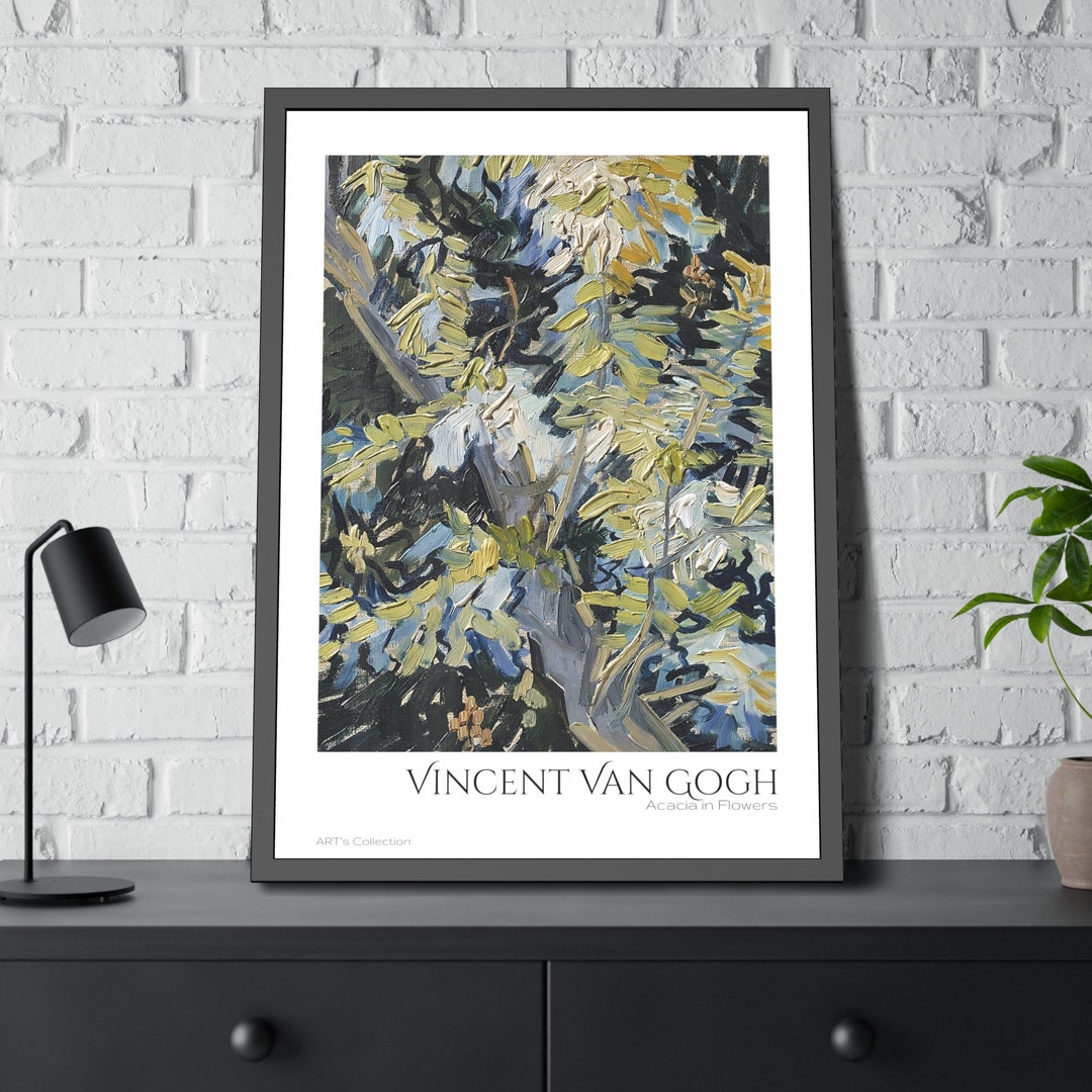 Acacia in Flowers by Vincent Van Gogh / Art's Collection Series Framed ...