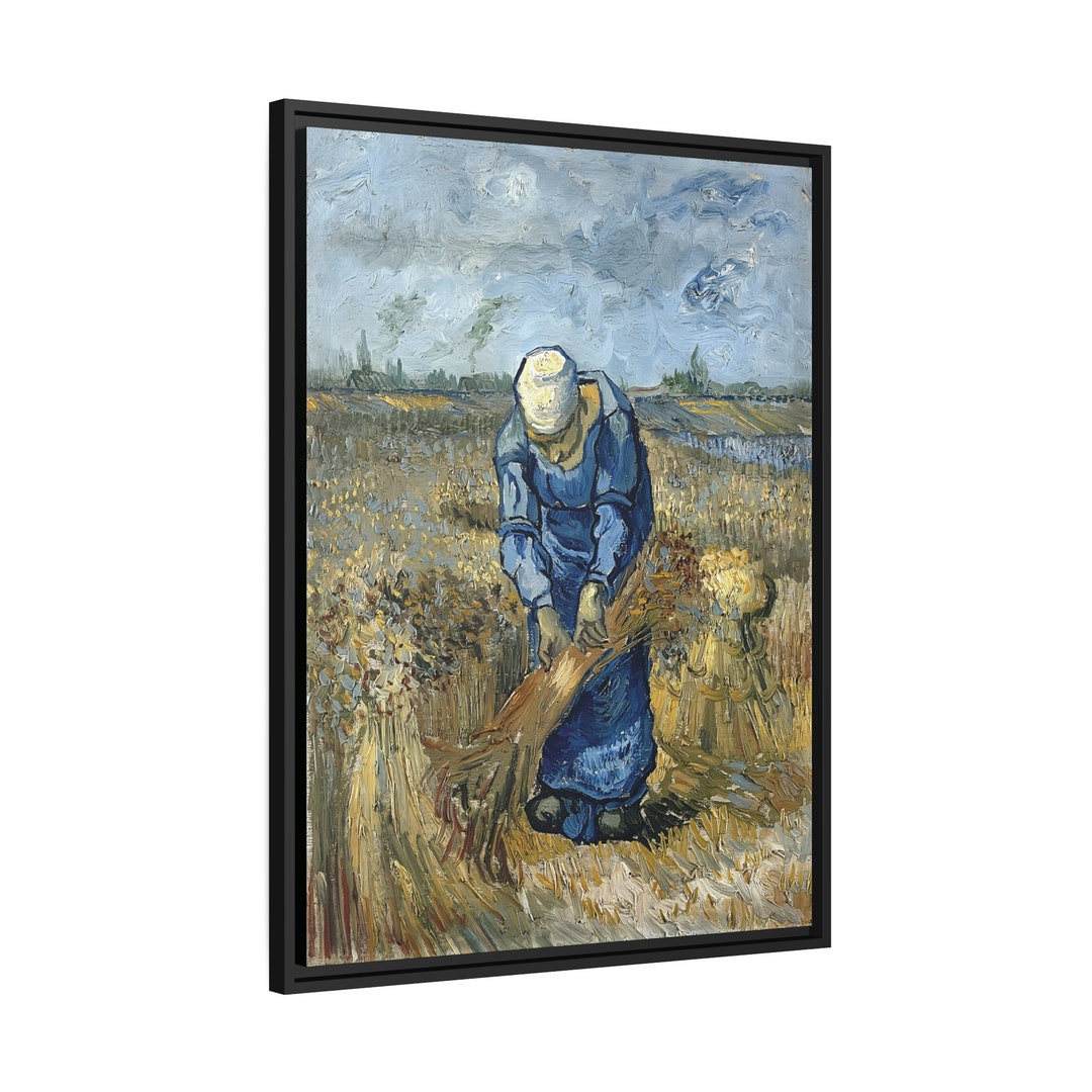 Peasant Woman Binding Sheaves (after Millet) by Vincent Van Gogh ...