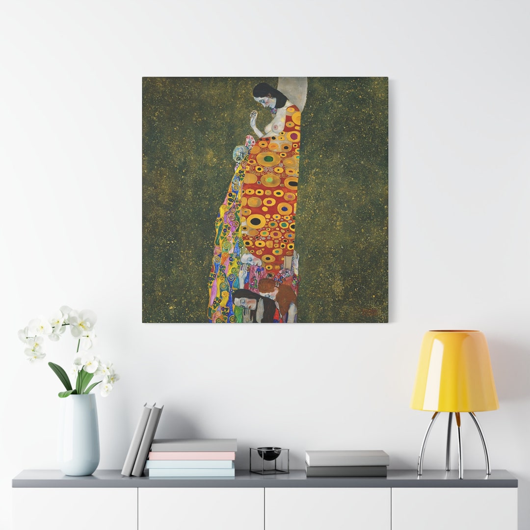 Hope II (1907 - 1908) by Gustav Klimt / Fine Art Reproduction on Canvas ...