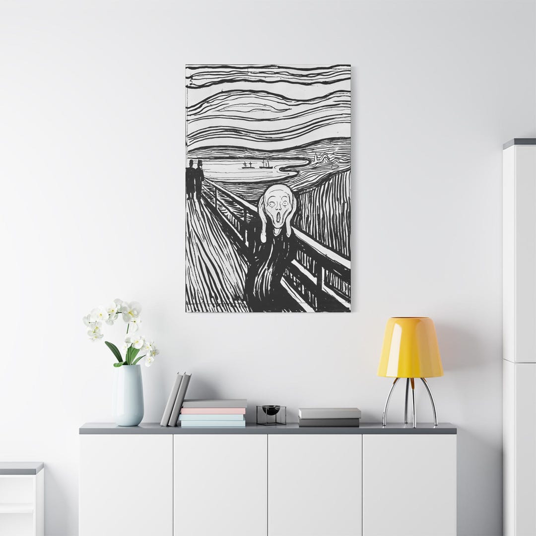 The Scream (1895) by Edvard Munch / Fine Art Reproduction on Canvas ...
