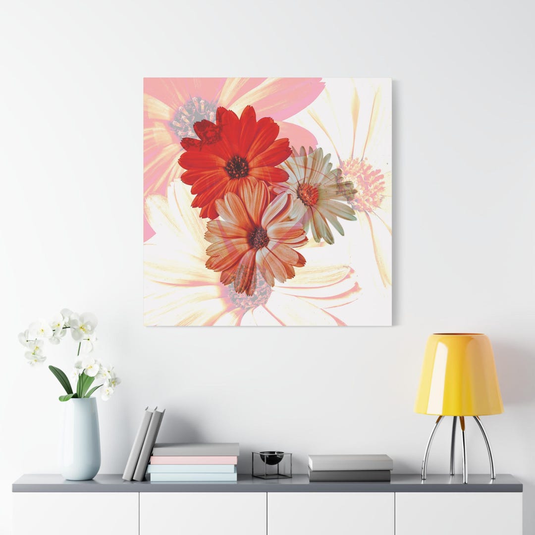 Signature Collection "floral Number 18" on Fine Art Canvas on Canvas ...