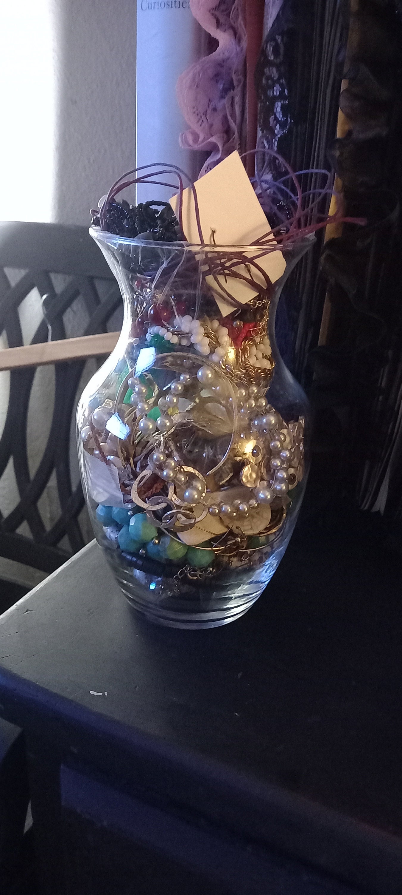 Jewelry Jars With Assortment of Random Vintage Costume Jewelry, Random ...