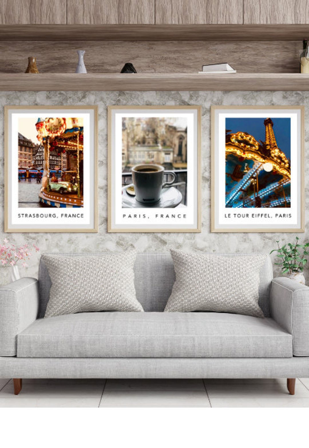 France Prints Set of 3, FREE PRINT INCLUDED, Digital Download Wall Art ...