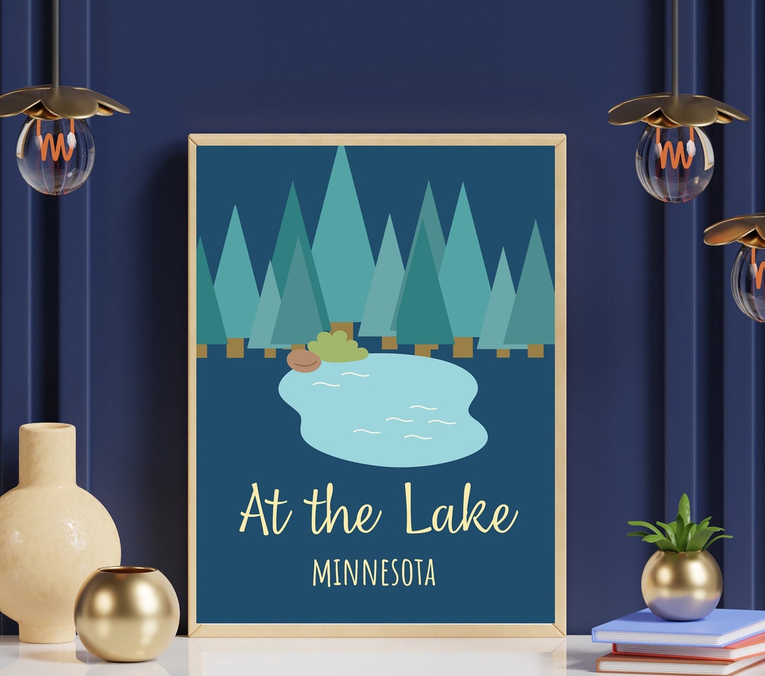 At the Lake Minnesota Prints, Minnesota Art, Minnesota Poster Digital ...