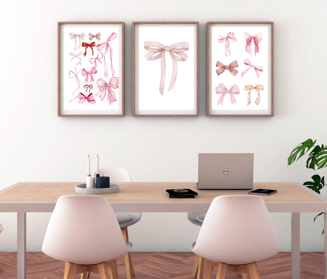 Coquette Prints Set, Coquette Digital Prints, Coquette Room Decor ...