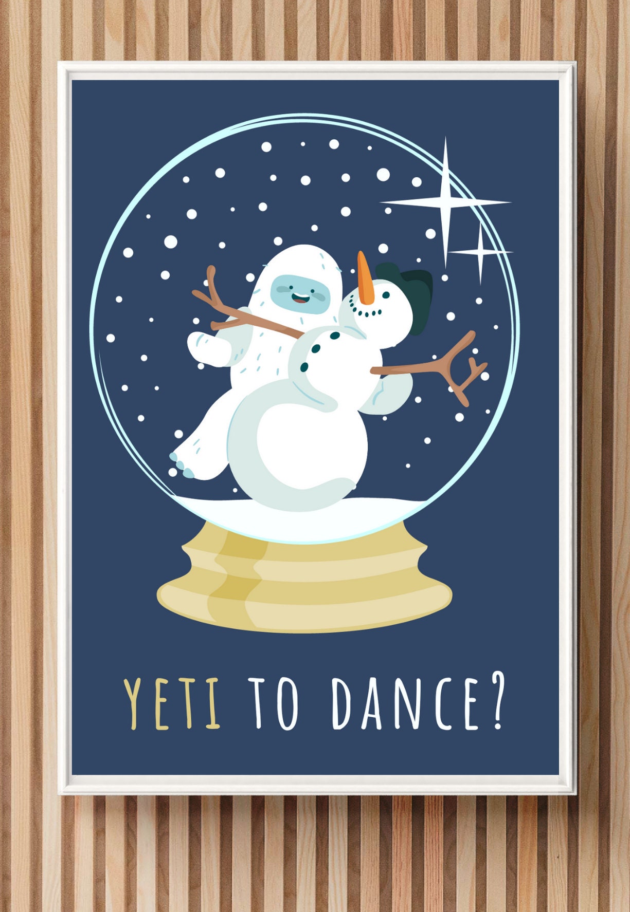 Yeti Holiday Print Bundle, 3 Yeti Christmas Prints, Funny Holiday Decor ...