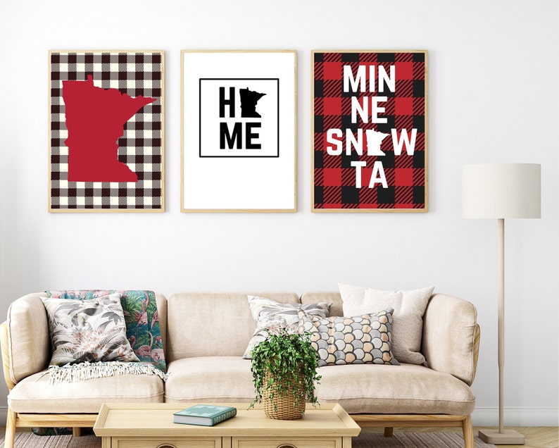 Minnesota Prints Bundle, Set of 4, Minnesota Art, Minnesota Poster ...