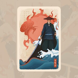 Samurai With Blue Eyes Sticker - Etsy