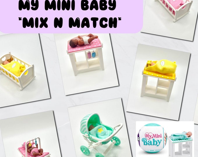 My Mini Zuru Baby Fall Collection, 2.5'' Dolls, Tiny Doll Clothes, Mini ...