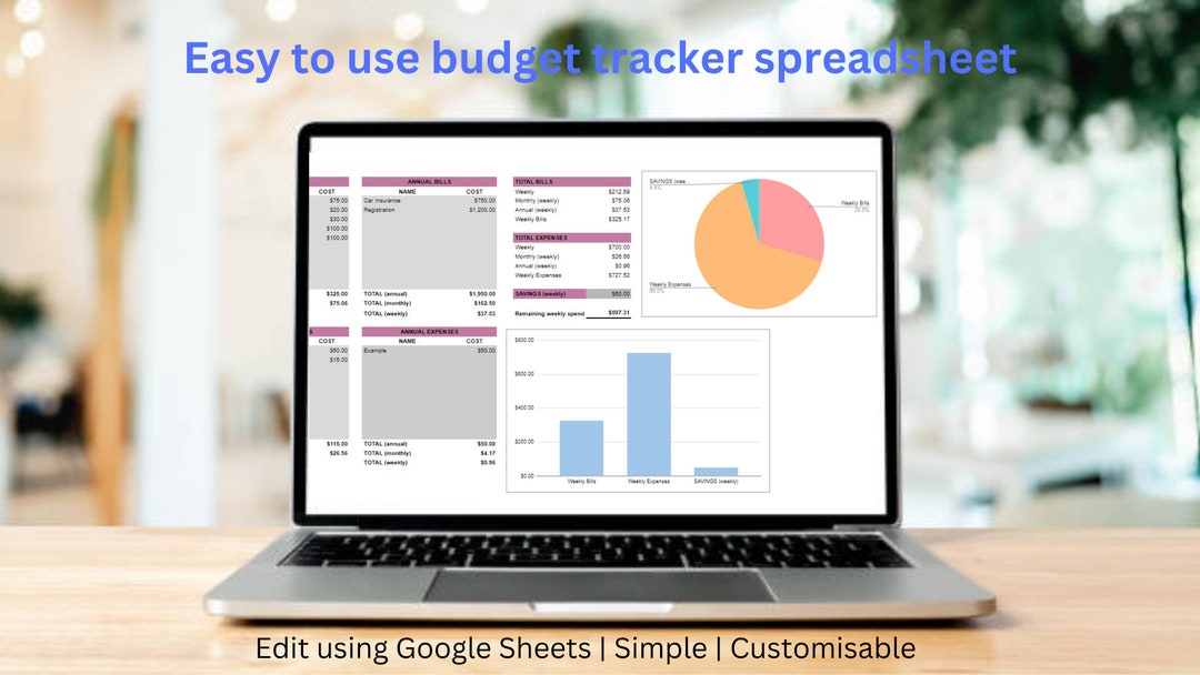 Bucket Budget Tracker Spreadsheet • Savings Spreadsheet • Budget ...
