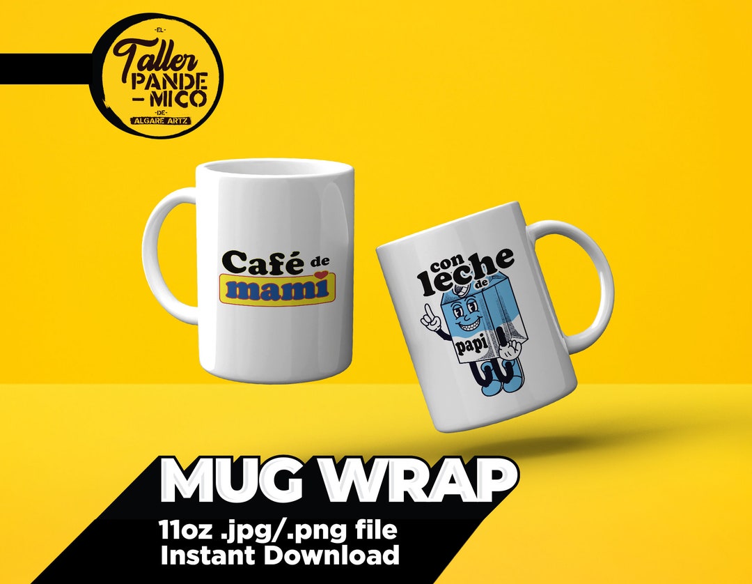 Café De Mami... Coffee Mug Wrap - Etsy