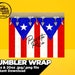 Congas With Puerto Rico Flag Skinny Tumbler Wrap - Etsy