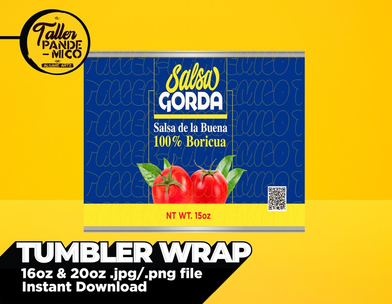 Salsa Gorda Parody Skinny Tumbler Wrap - Etsy