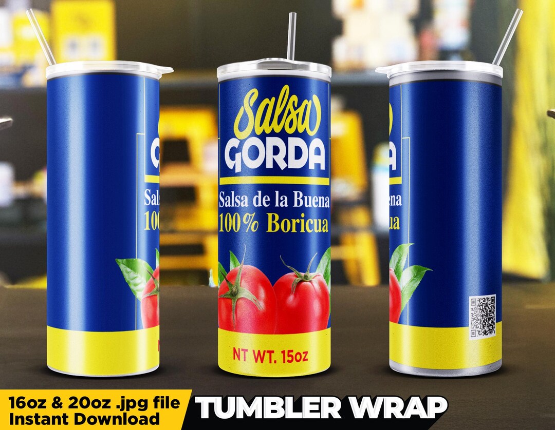 Salsa Gorda Parody Skinny Tumbler Wrap - Etsy
