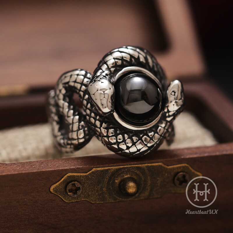 Silver Snake Ring - Etsy