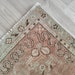 3x5 Faded Green Faded Red Vintage Rug, 3x5 Brown Motifs Oushak Rug ...