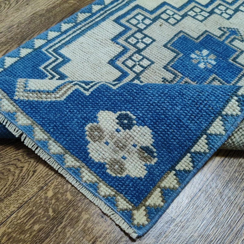 Blue Vintage Rug - Etsy