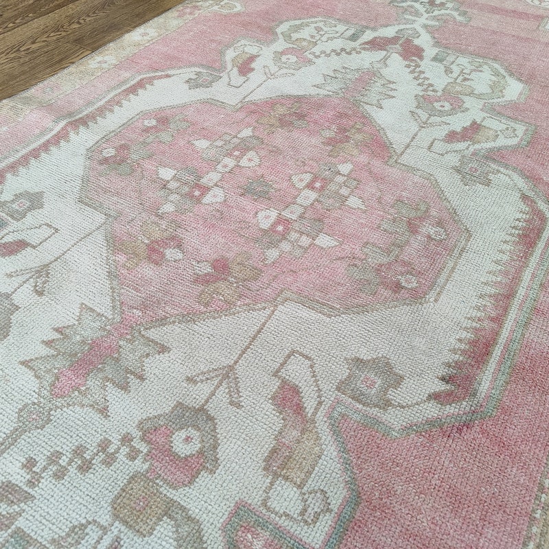 Pink Oushak Rug - Etsy