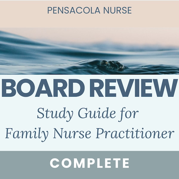 Family Nurse Practitioner Board Study - Etsy