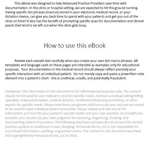 PROCEDURES: Documentation Templates for Primary and Urgent Care - Etsy