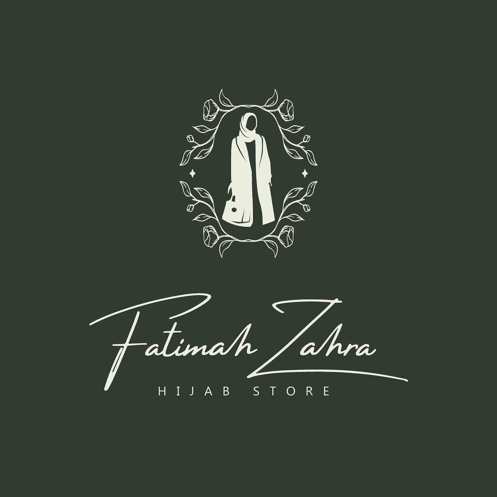 Hijab Store Logo, Elegant Hijab & Abaya Store Logo Design - Muslim ...
