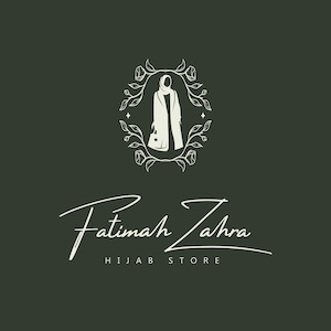 Hijab Store Logo, Elegant Hijab & Abaya Store Logo Design - Muslim ...