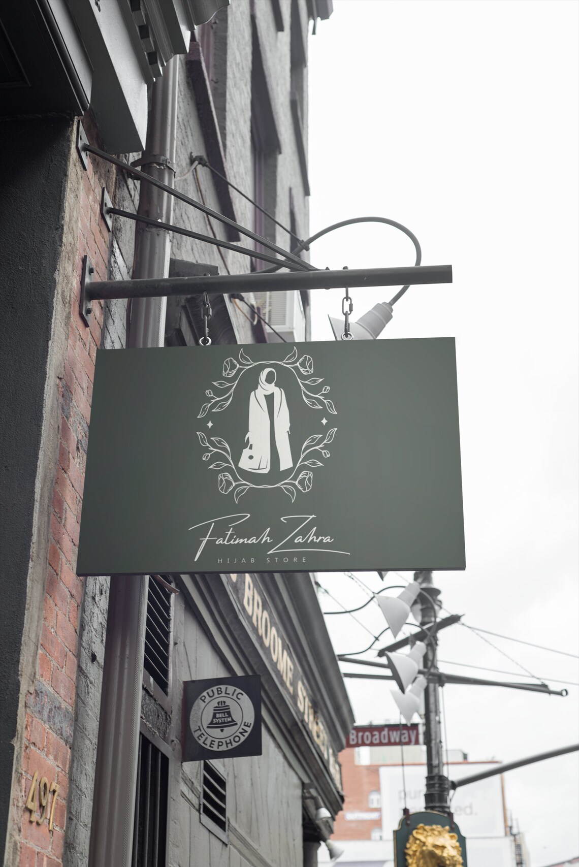 Hijab Store Logo, Elegant Hijab & Abaya Store Logo Design - Muslim ...