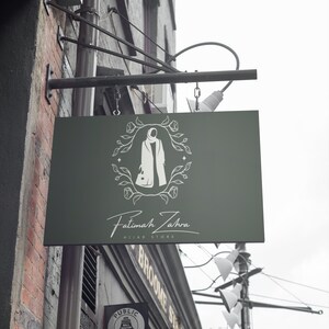 Hijab Store Logo, Elegant Hijab & Abaya Store Logo Design - Muslim ...
