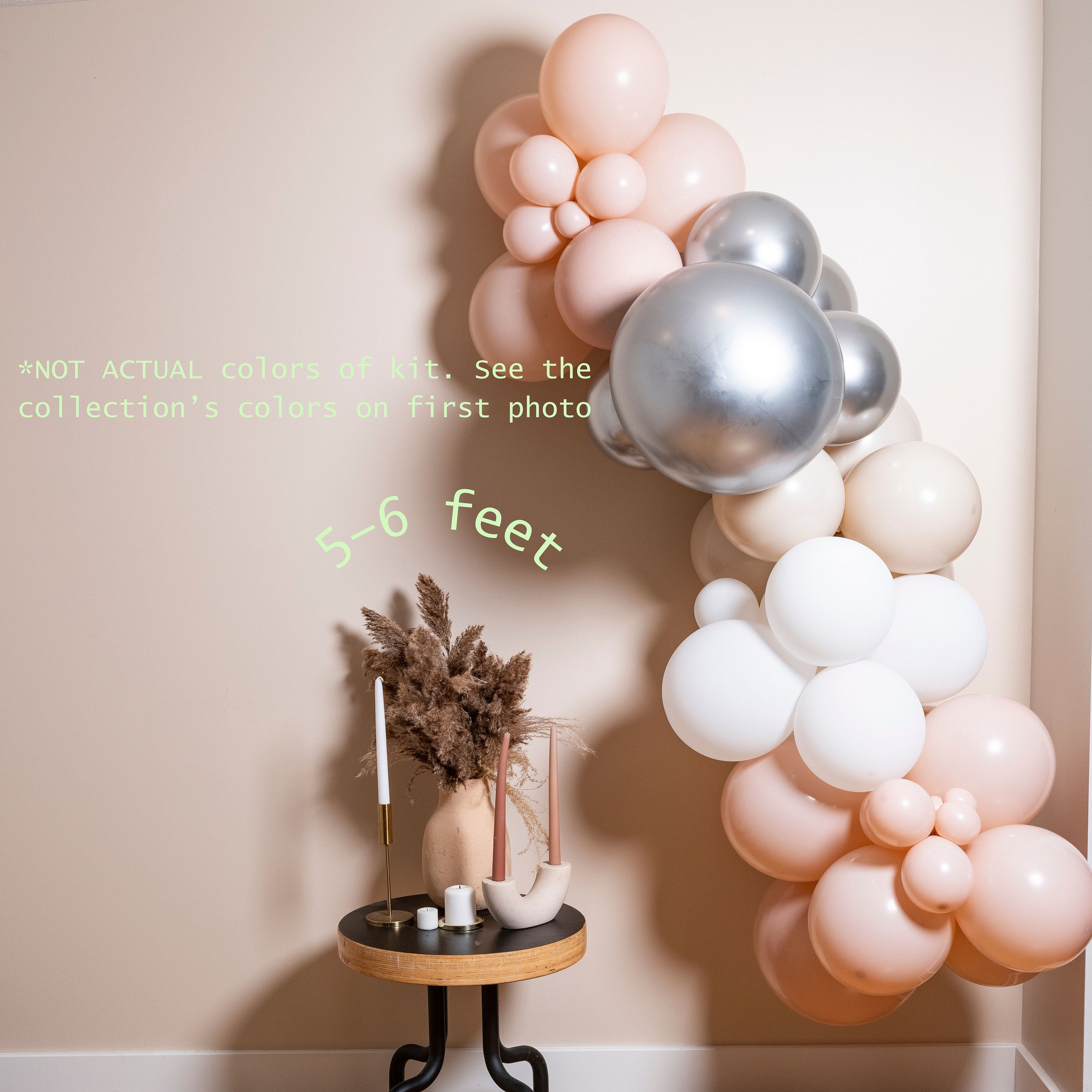 Hot Pink Balloon Arch Groovy Balloon Garland Diy Pink and Orange Diwali ...