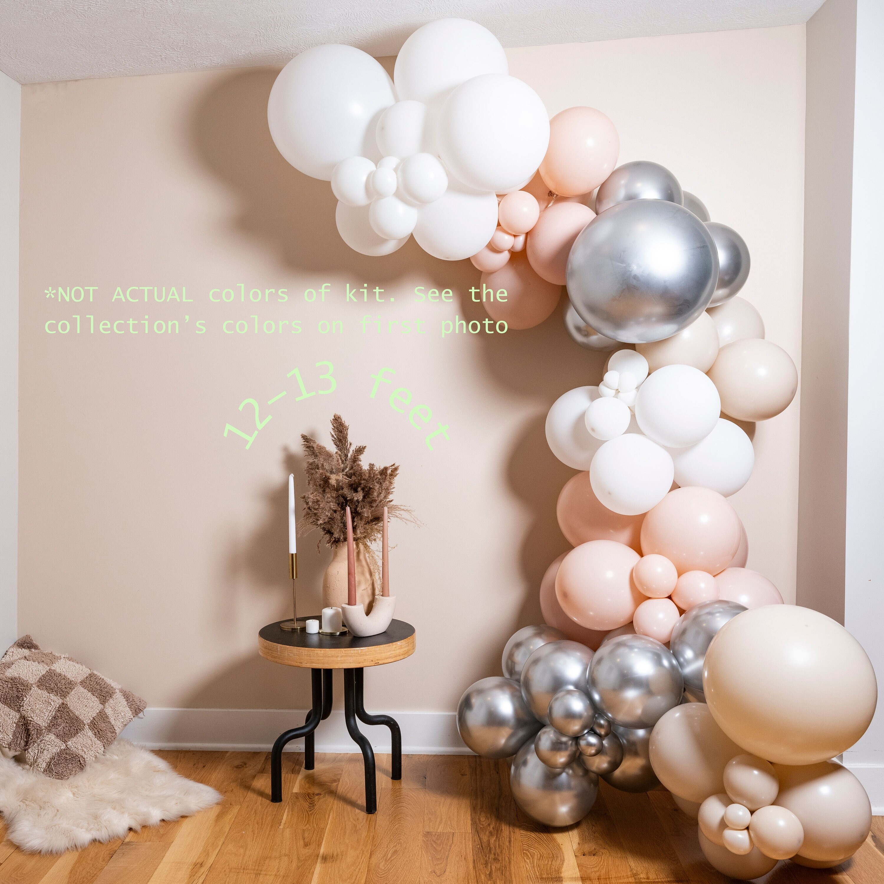 Hot Pink Balloon Arch Groovy Balloon Garland Diy Pink and Orange Diwali ...